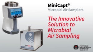 MiniCapt® Mobile Microbial Air Sampler - Pharmaceutical Technology