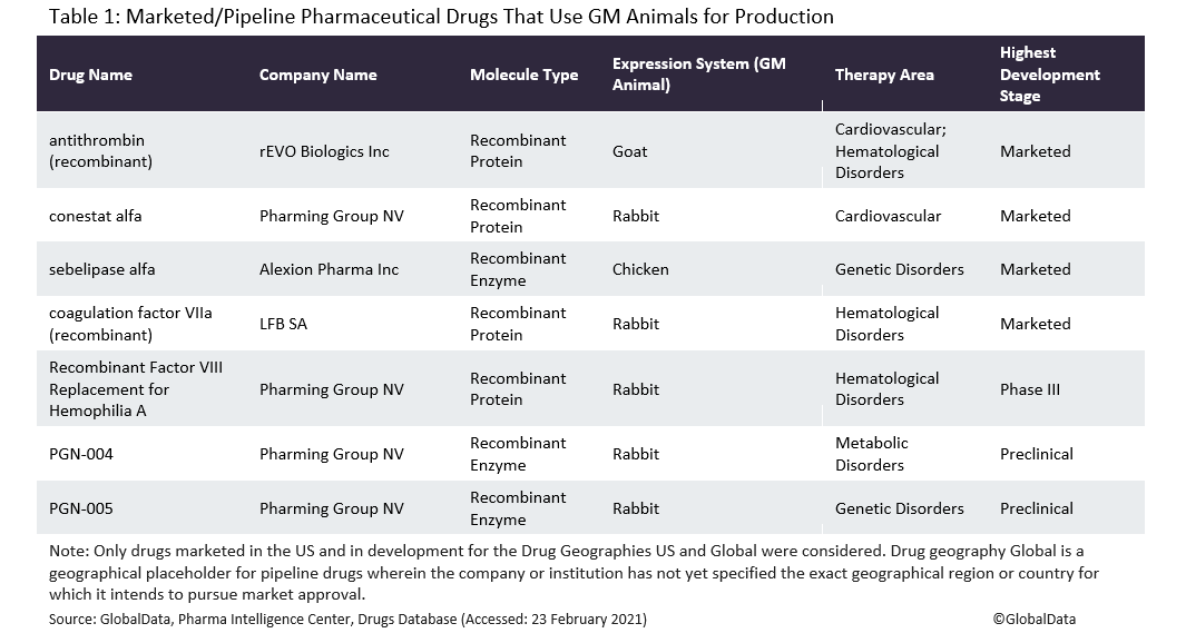FDA retains oversight of genetically modified animals for therapeutics
